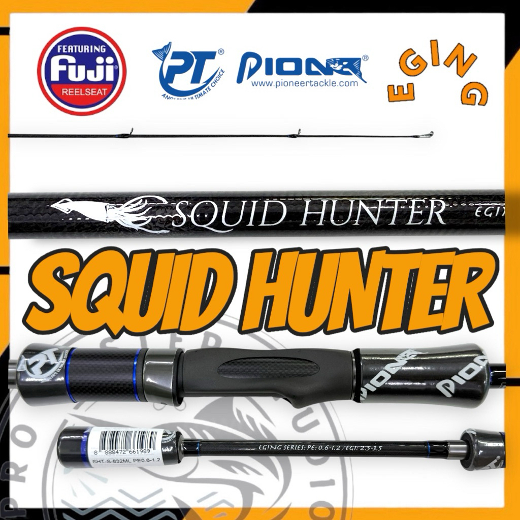 PIONEER SQUID HUNTER OFFSHORT EGING FISHING ROD CANDAT SOTONG 8‘3 ...
