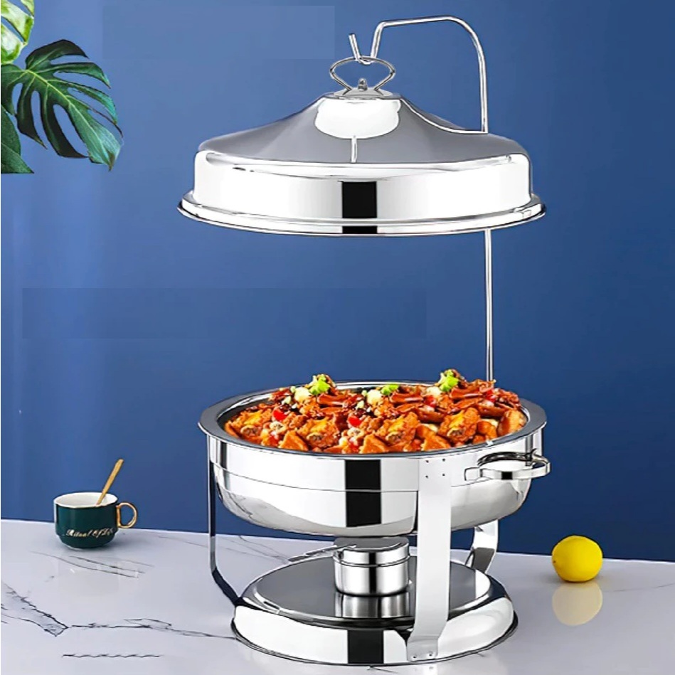 42cm Bell Dome Chafing Dish Buffet Serving Golden Bell Chafer Bell Dome ...
