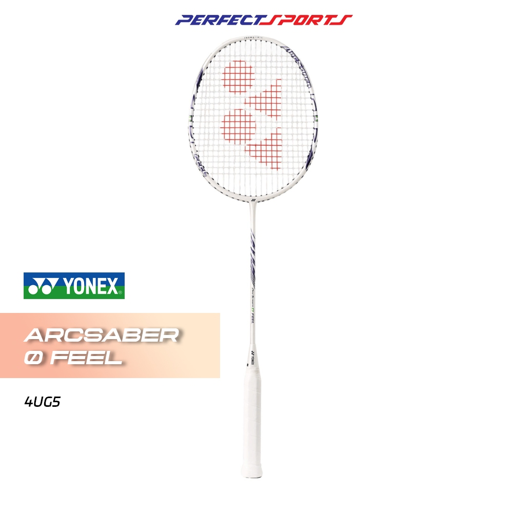 [Free String + Grip] Yonex ARCSABER 0 FEEL WHITE PURPLE BADMINTON ...