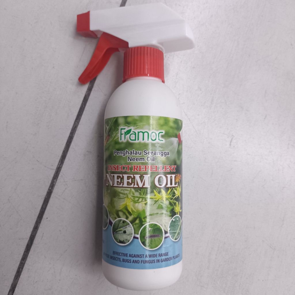 320ml Framoc organic Neem Oil Insect Repellent Penghalau Serangga Neem ...