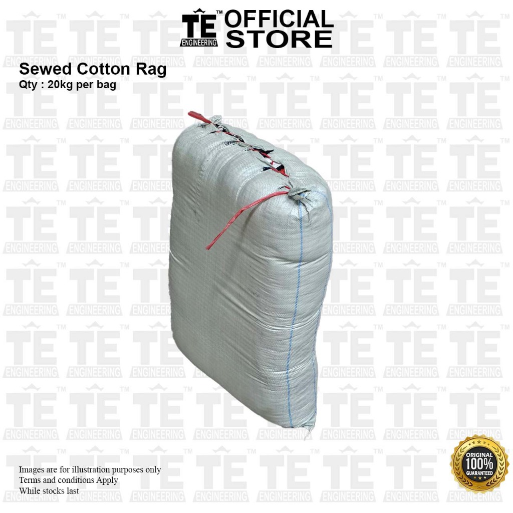 Sewed Cotton Rag 20Kg Per Bag / Kain Buruk Jahit / 布碎 | Shopee Malaysia
