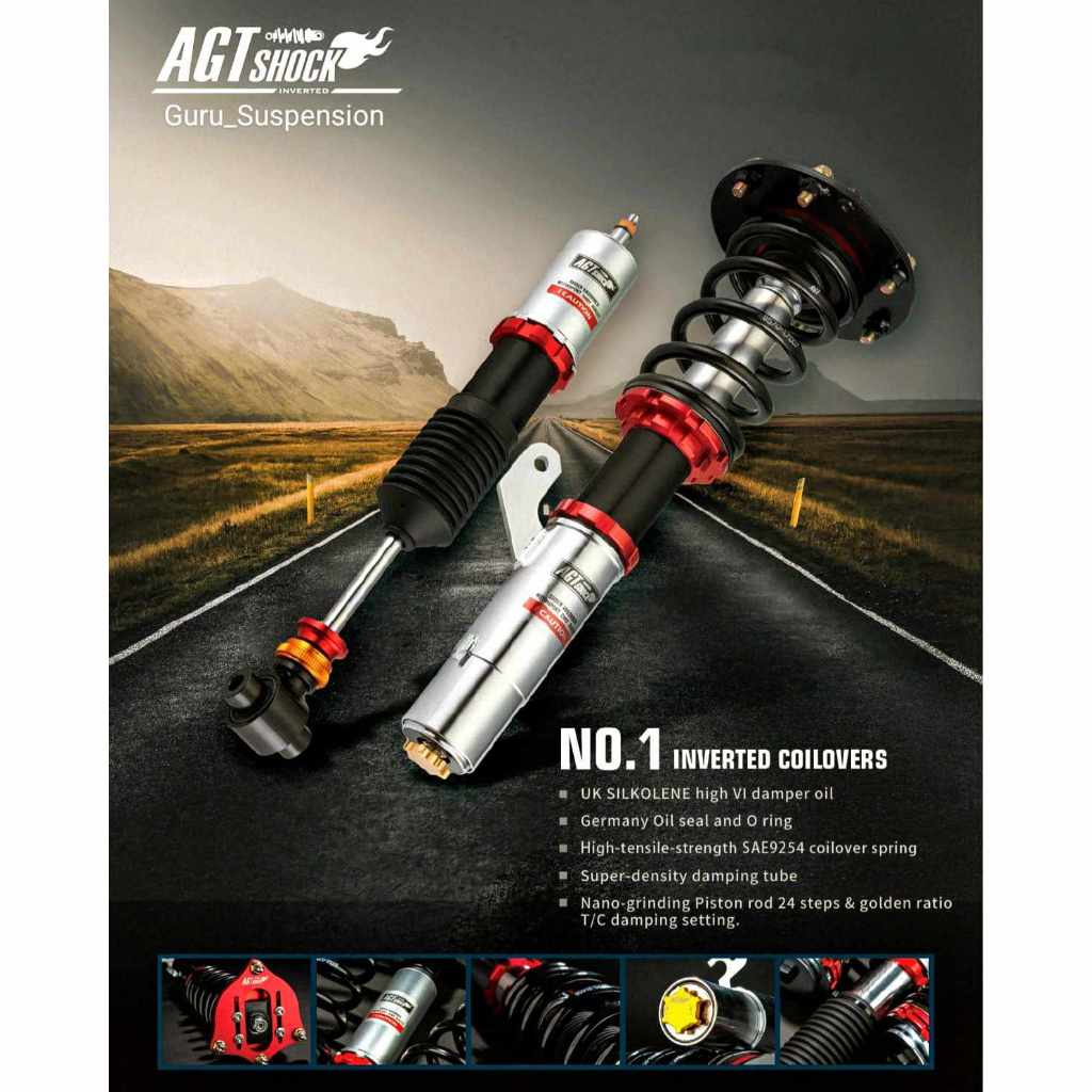 MG MG4 EV 4WD 2018+ - AGT INVERTED HI-LO SOFT HARD ADJUSTABLE ...