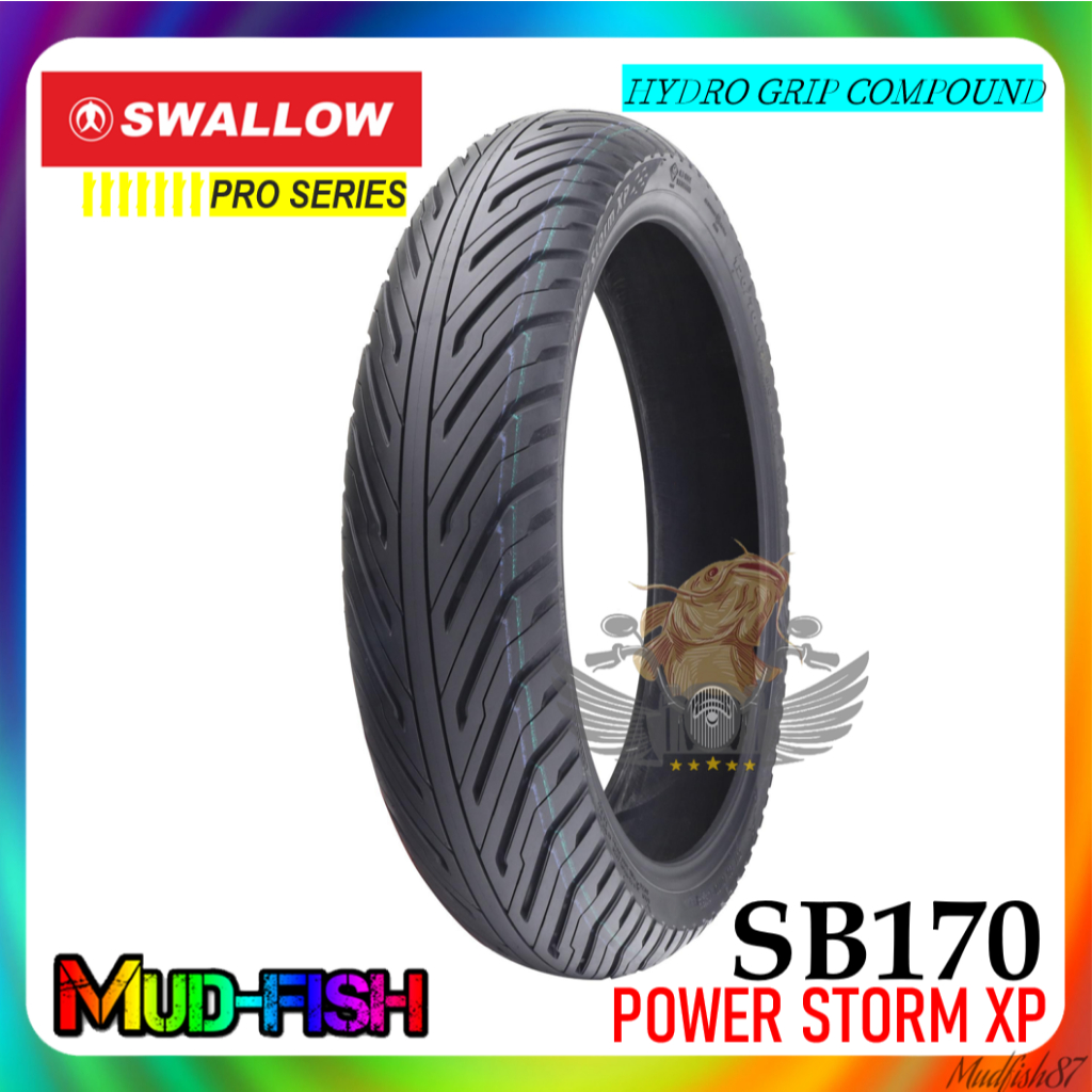 TAYAR SWALLOW 90/80-17 | 100/80-17 TUBELESS TYRE SB171 GRIP PRO XP ...