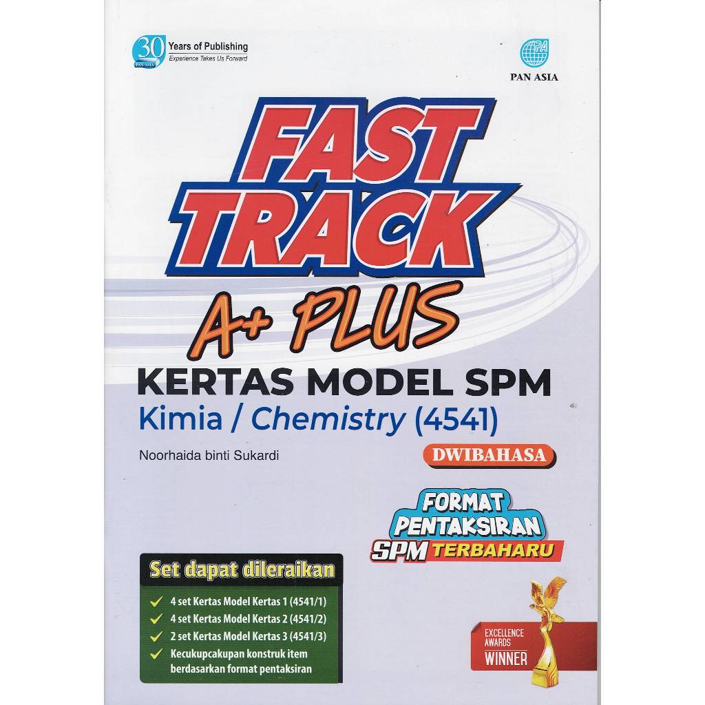 BUKU LATIHAN ( 2025 ) : FAST TRACK A+ PLUS KERTAS MODEL SPM KIMIA ...