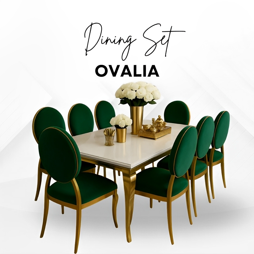 Ovalia Dining Set | Stainless Steel Frame | Anti-Rust | Easy Clean ...