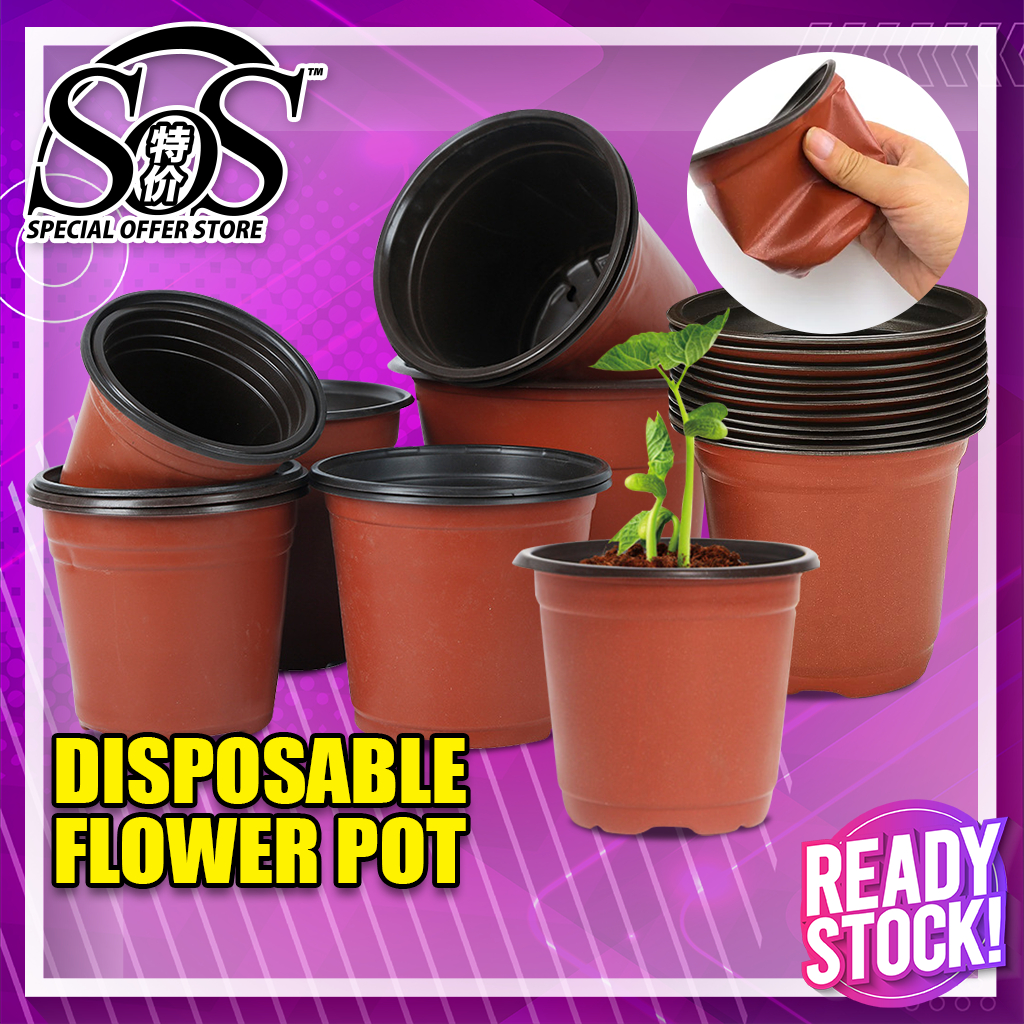 [Pasu Bunga Plastik Murah Nipis] Disposable Ultra Thin Plastic Flower ...