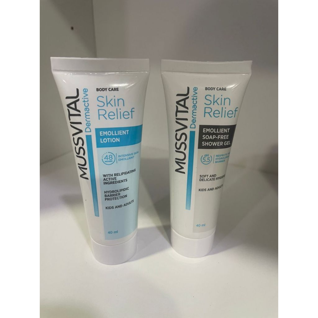 BUY 2 MUSSVITAL DERMACTIVE EMOLLIENT SOAP-FREE SHOWER GEL & LOTION (40 ...