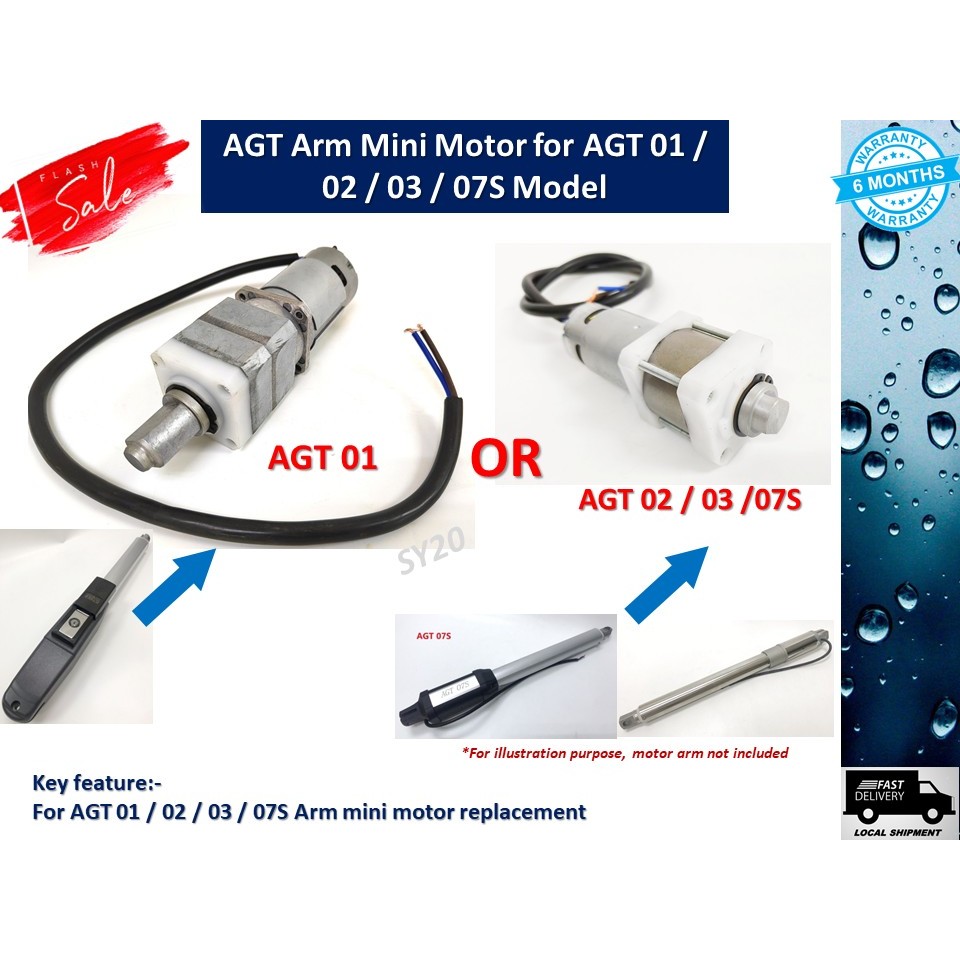 AGT 01 / AGT 02 / AGT 03 / AGT 07S Autogate Mini Motor Repalcement | Shopee Malaysia