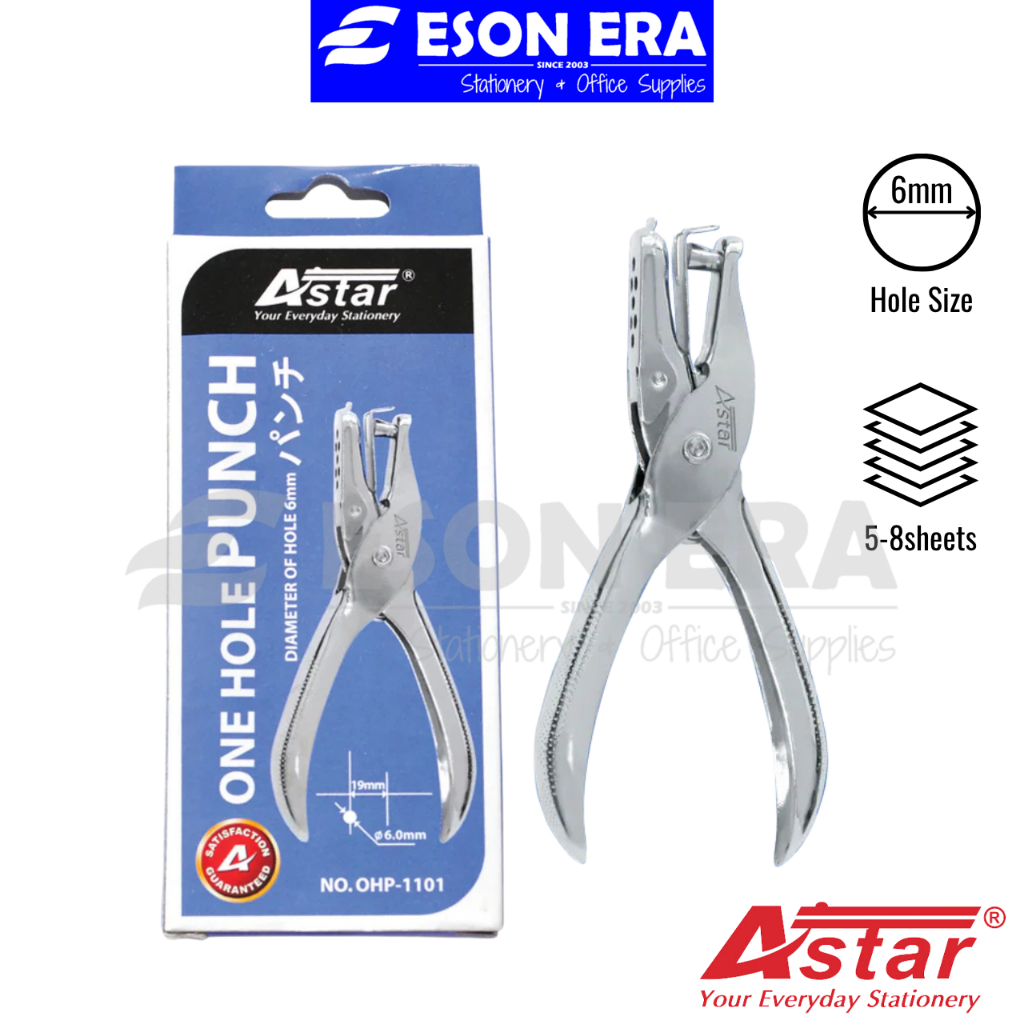 Astar One Hole Punch OHP1101 Penebuk Kertas 1Hole | Shopee Malaysia