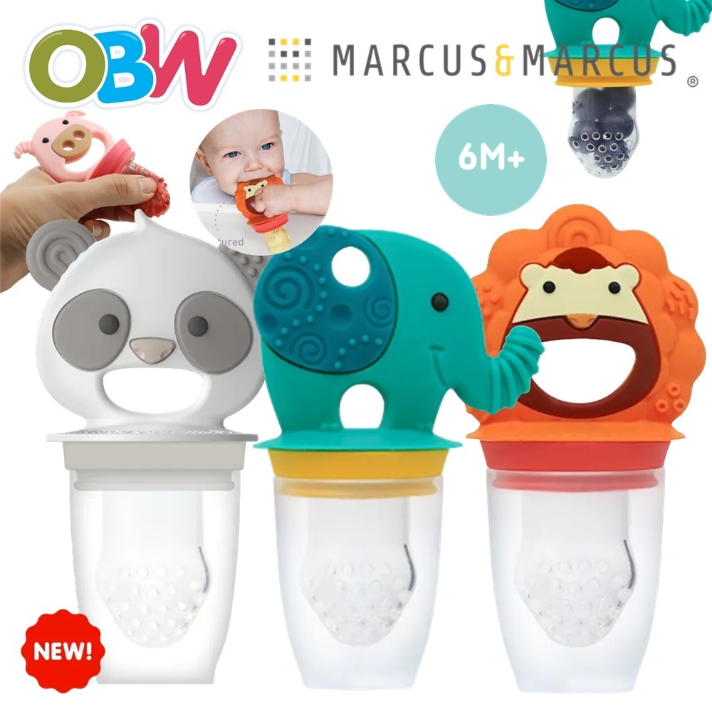 Marcus & Marcus Silicone Self Feeder N 'Pop | Baby Food Feeder | Self ...