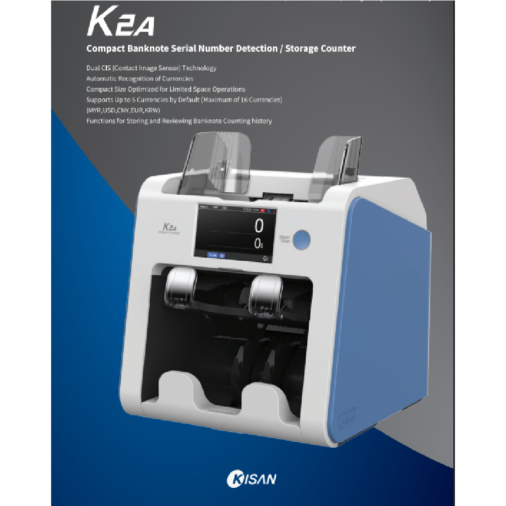 Kisan K2A (1+1 Pocket) Bank Note Sorter| Note Counting Machine | Shopee ...