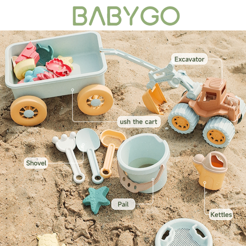 BabyGo Multi-Purpose Kids Beach Playsets With Sturdy Shovels Buckets ...