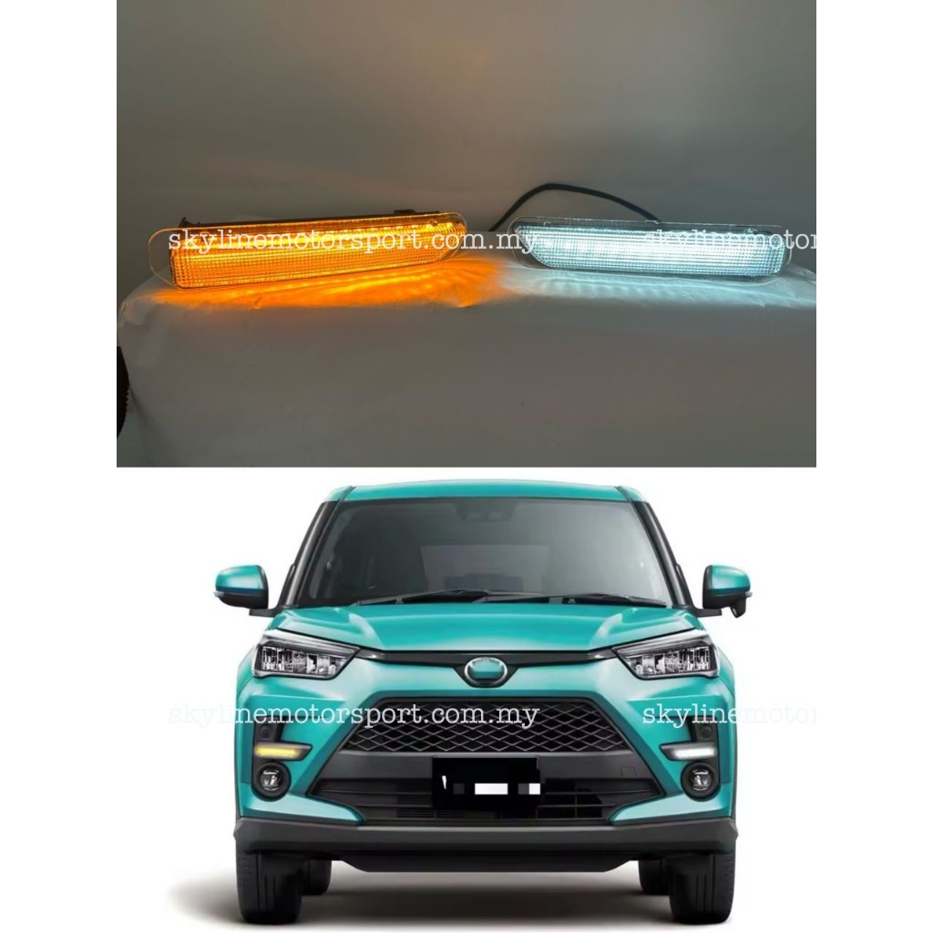Toyota Raize Bumper Fog Lamp Fog Light DRL Led Daylight Spot Light | Shopee Malaysia