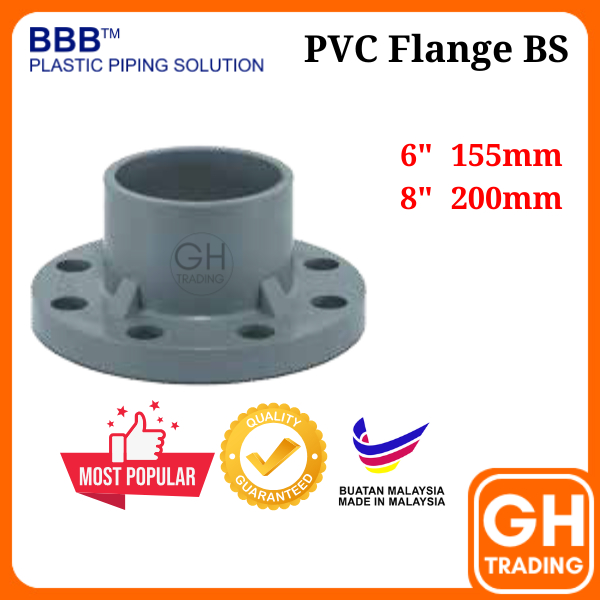 PVC Flange Pipe Flange 10k JIS 150mm 200mm 6" 8" | Shopee Malaysia
