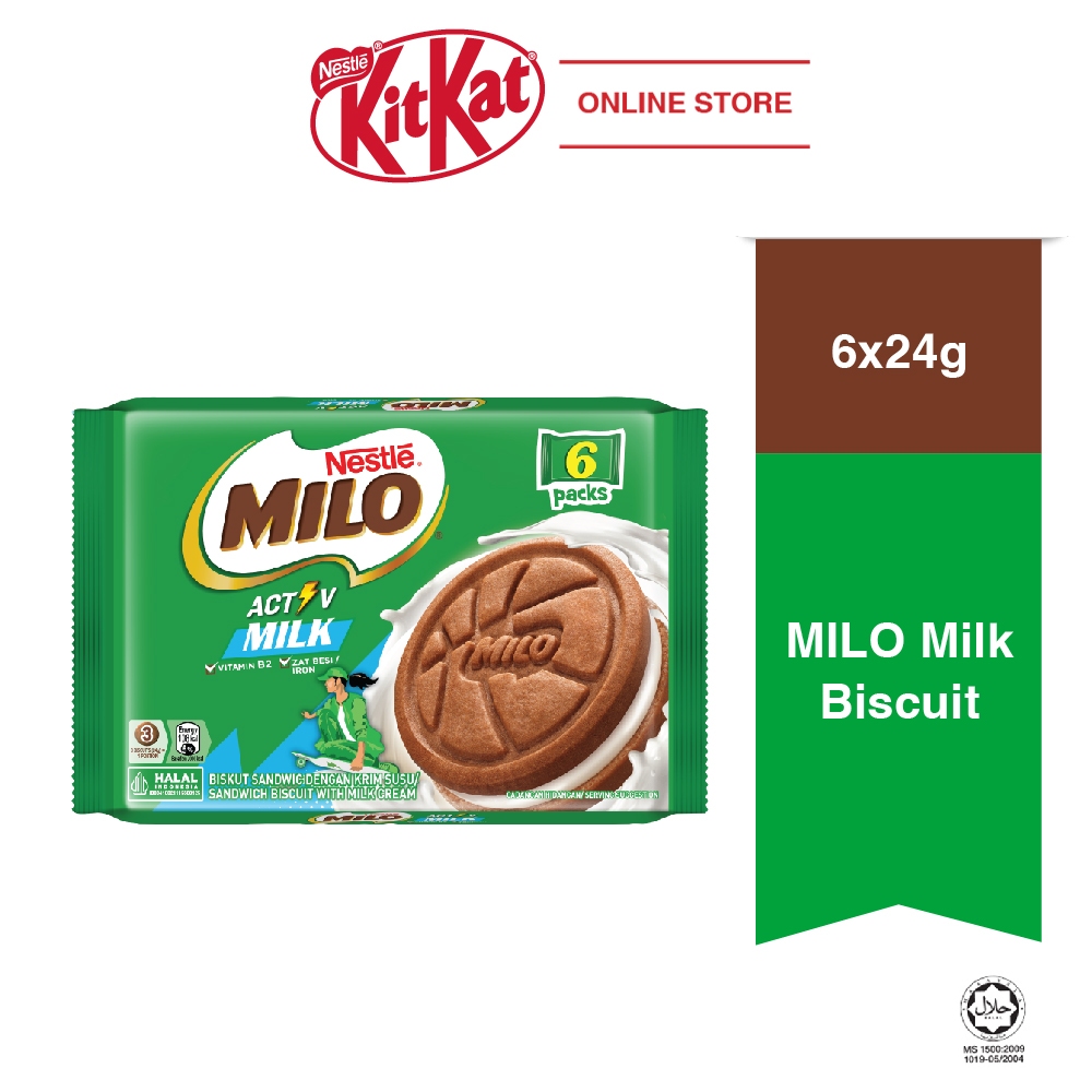 NESTLE MILO Milk Biscuit Multipack (6x24g) | Shopee Malaysia