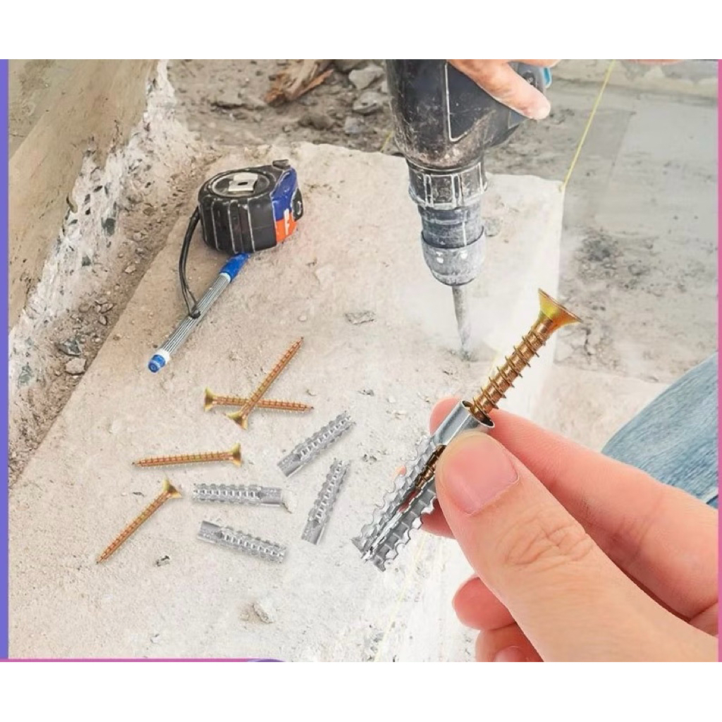 Concrete Drywall Metal Wall Plug Expansion Pipe Nail expansion self ...