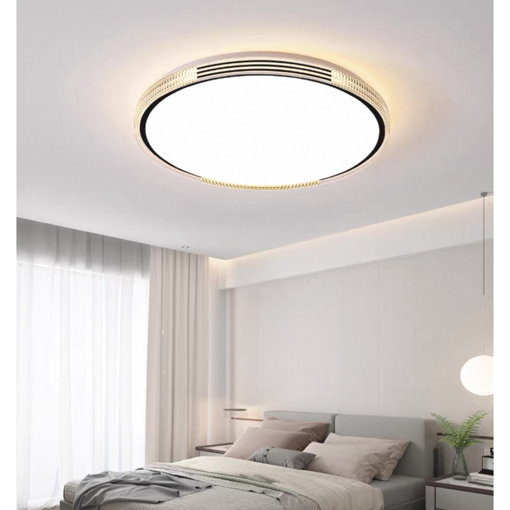 Led Modern Ceiling Lamp 3 Color Lampu Siling Surface Mounted Panel ...