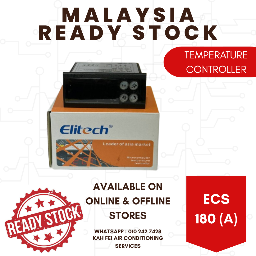 Elitech ECS-180neo Temperature Controller Refrigeration, Defrosting and ...