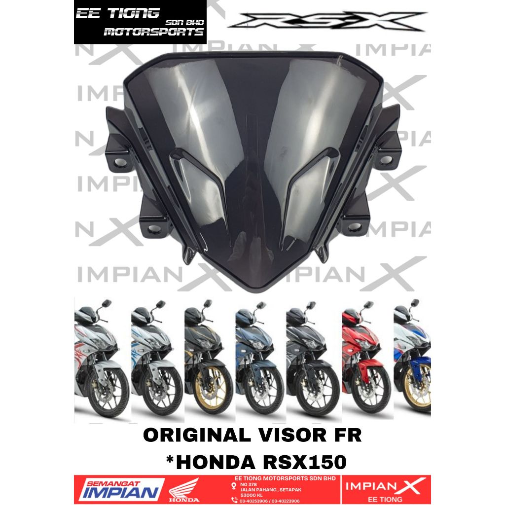 VISOR FRONT *53306-K2P-M00 FOR HONDA RSX150 ORIGINAL BSH HONDA ...