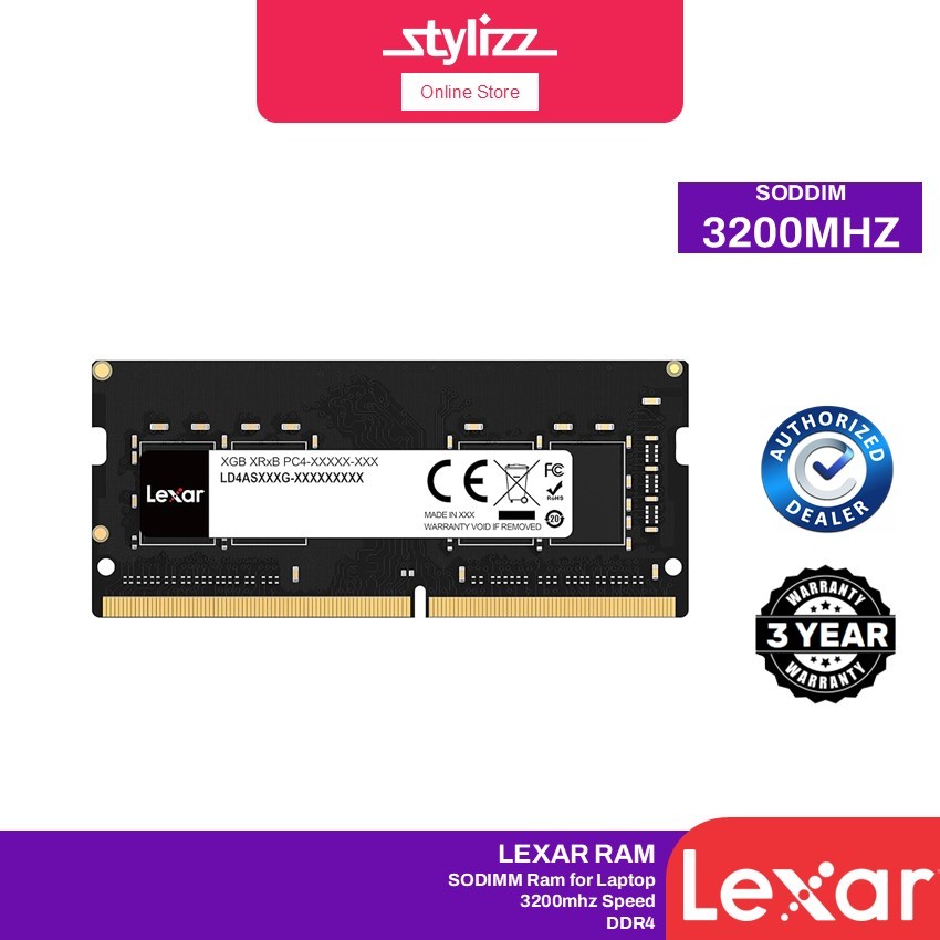 LEXAR 32GB 16GB 8GB 3200MHZ DDR4 SODIMM RAM FOR LAPTOP NOTEBOOK | Shopee Malaysia