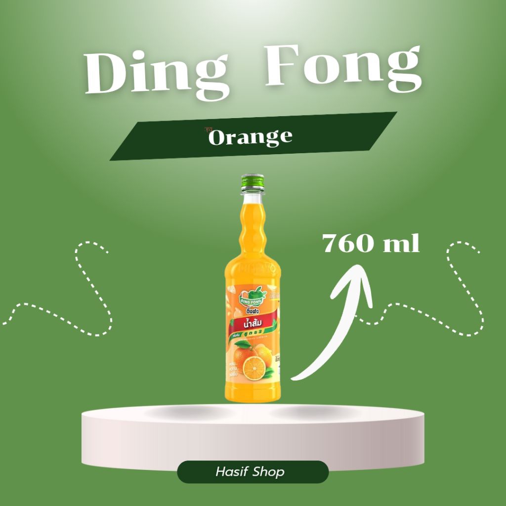 [Original100%] Ding Fong Kordial Thai / ORANGE / Ice BLended Flavour ...