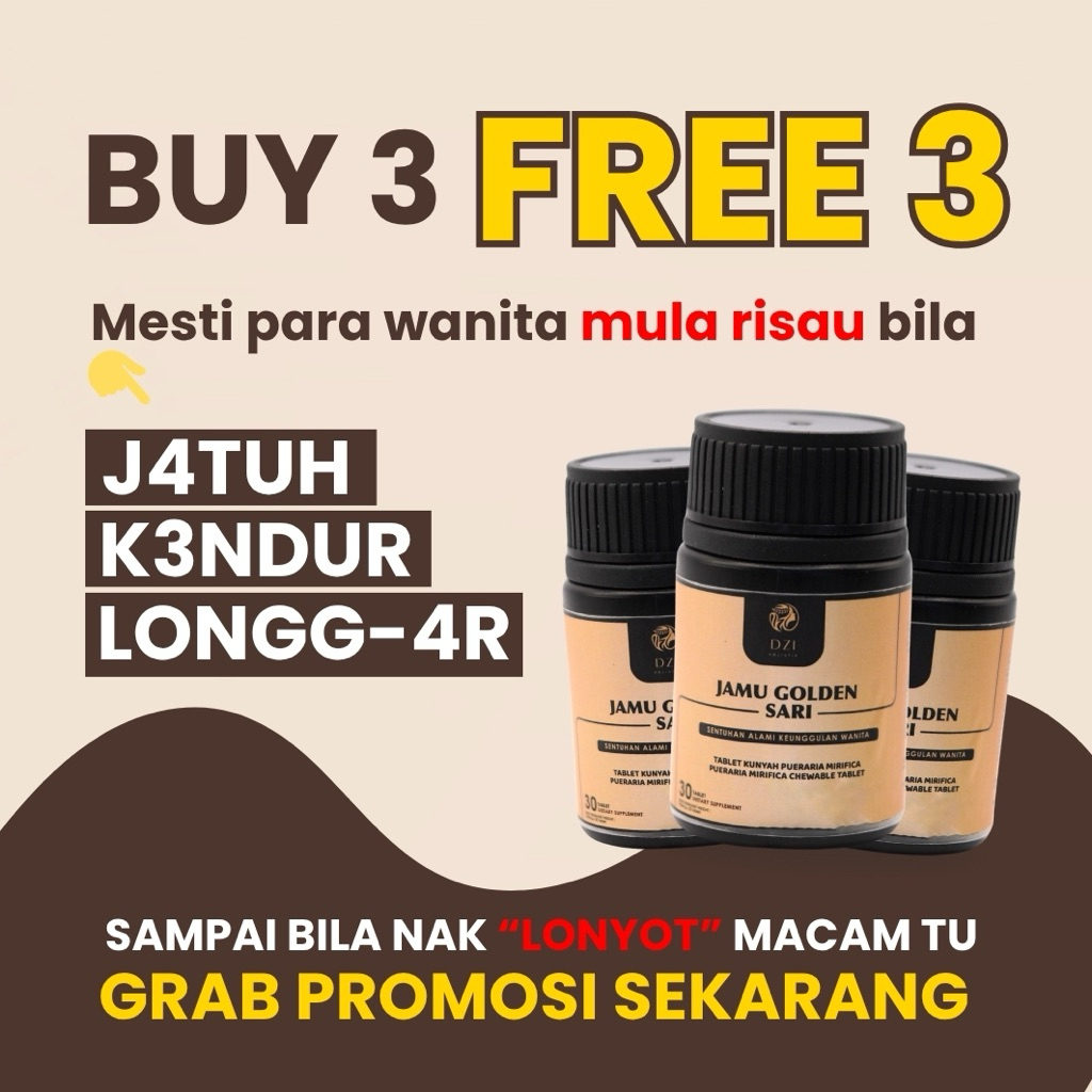 (ORIGINAL HQ) Jamu Moden Golden Sari Untuk Wanita | Shopee Malaysia