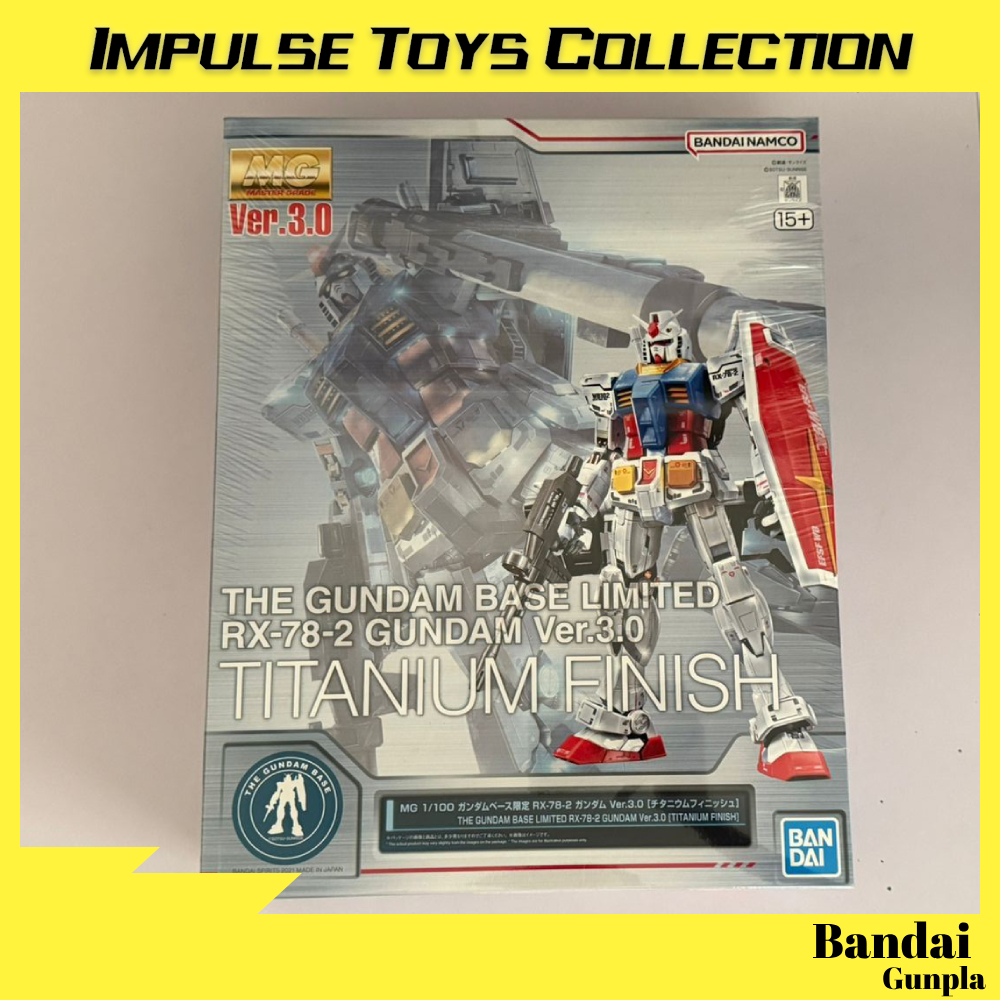 [READY STOCK] Bandai MG 1/100 RX-78-2 Gundam Ver.3.0 [Titanium Finish] Gunpla Model Kit | Shopee ...