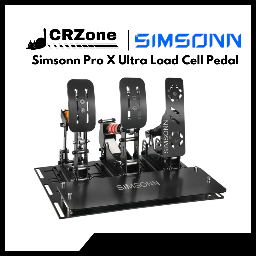Simsonn Pro Plus 200KG Load Cell Pedal Set Professional Sim Racing Rig ...
