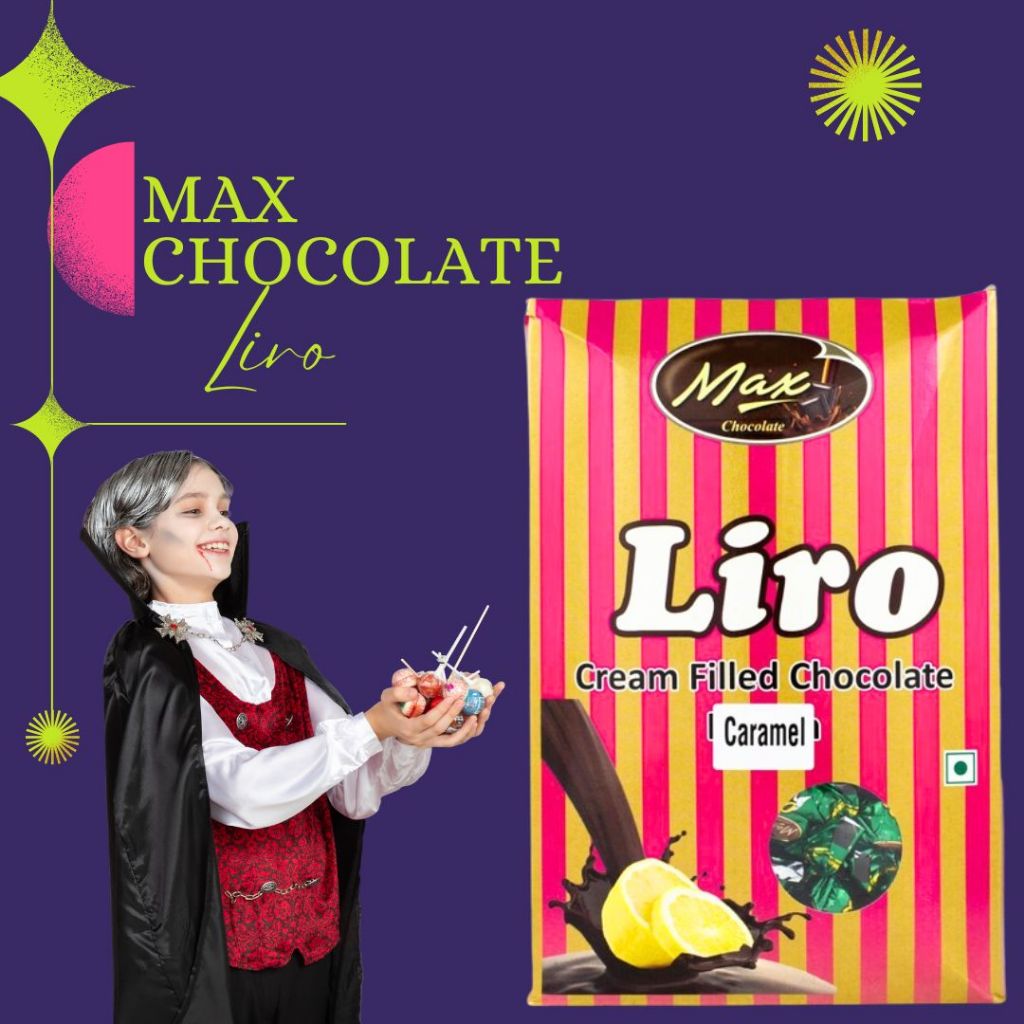 Liro Chocolate Candy with Caramel Filling by Max Chocolate (200g, 500g ...