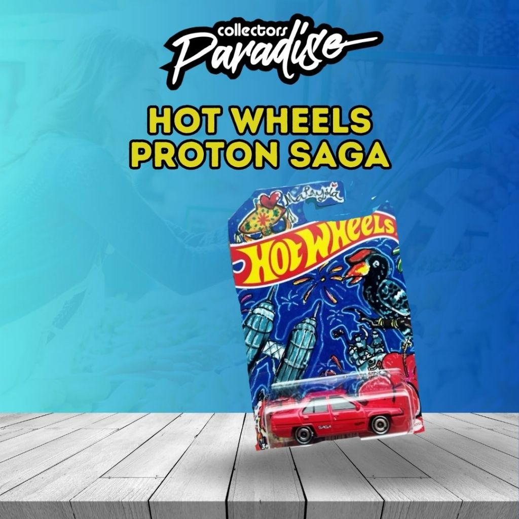 HOT WHEELS PROTON SAGA BURUNG RED | Shopee Malaysia