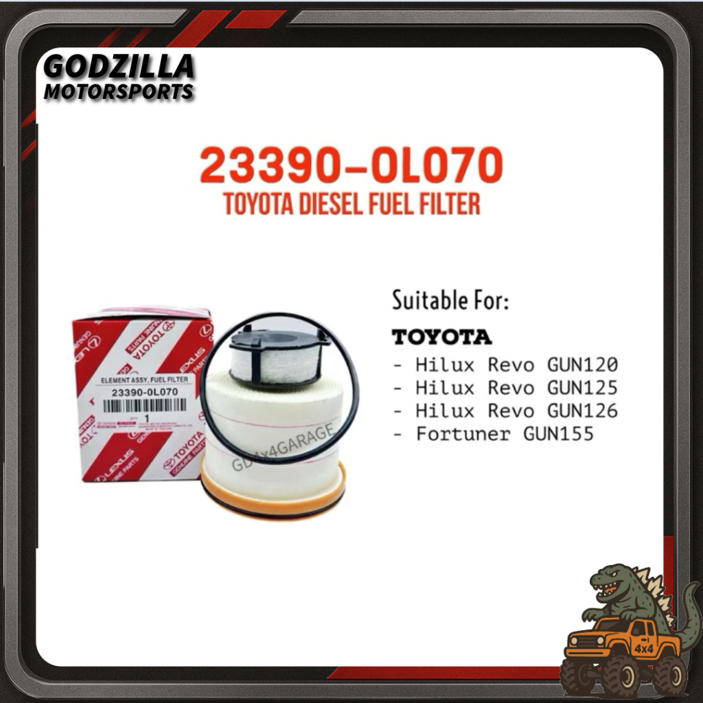 TOYOTA DIESEL FUEL FILTER (23390-OL070) - TOYOTA HILUX REVO GUN120 ...