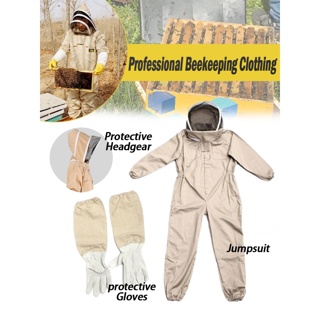 All-cotton Professional Bee Proof Protective Clothing Anti Bee Suit ...