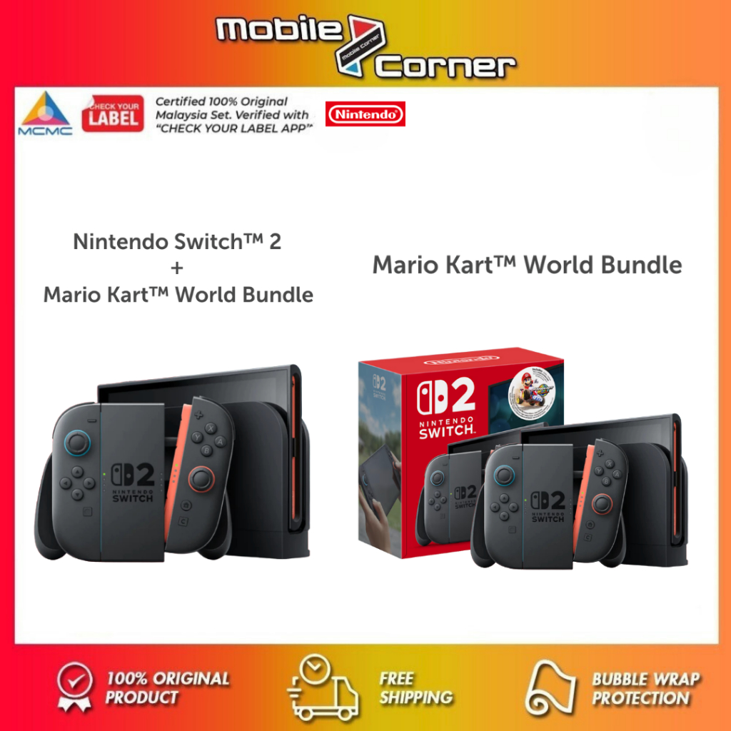 Nintendo Switch 2 | Mario Kart World Bundle | Bigger Screen ...