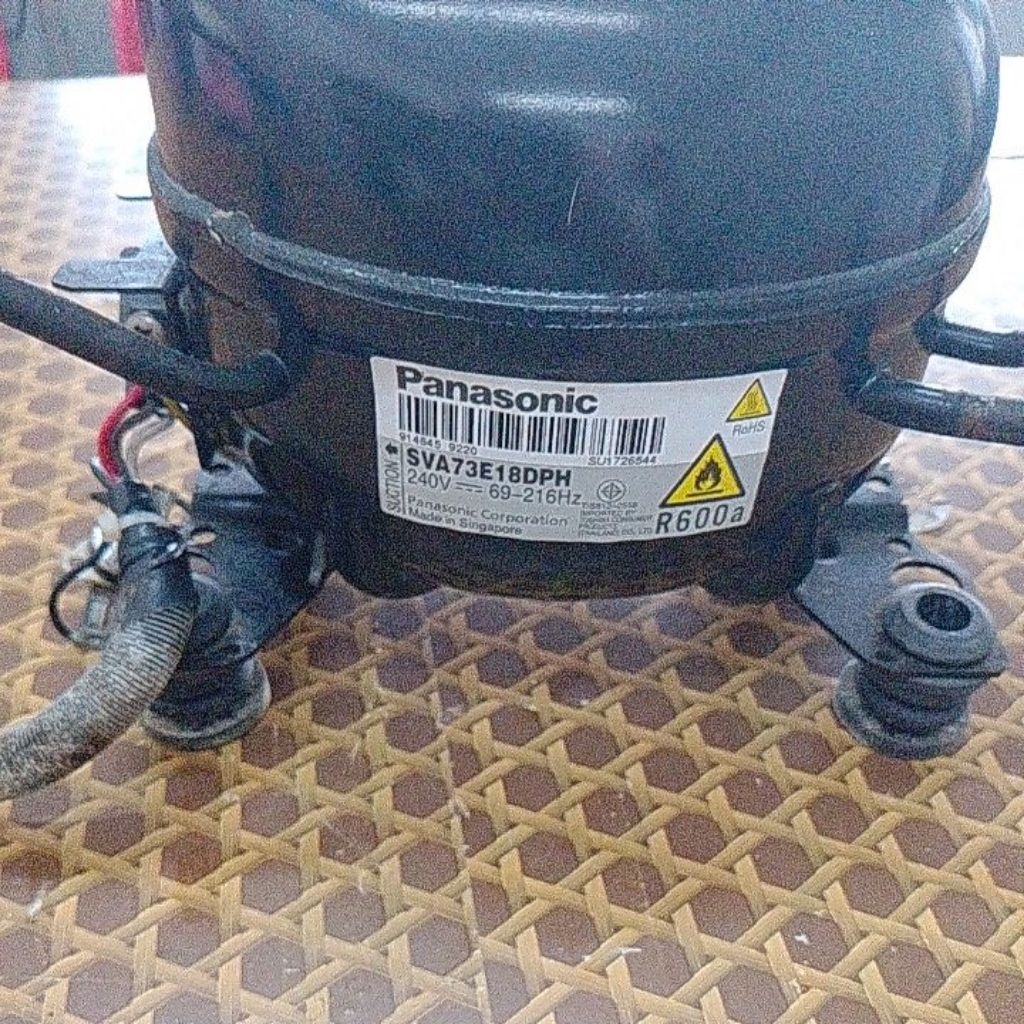 (100% ORIGINAL) USED PANASONIC REFRIGERATOR COMPRESSOR FOR NON-INVERTER ...