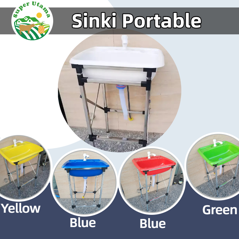 Sinki Portable Kitchen Sinki Sinki Dapur Portable sink with Stand ...
