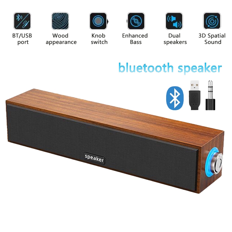 Speabam Sound bar PC Dolby Speaker Bluetooth Wired/Wireless HIFI ...