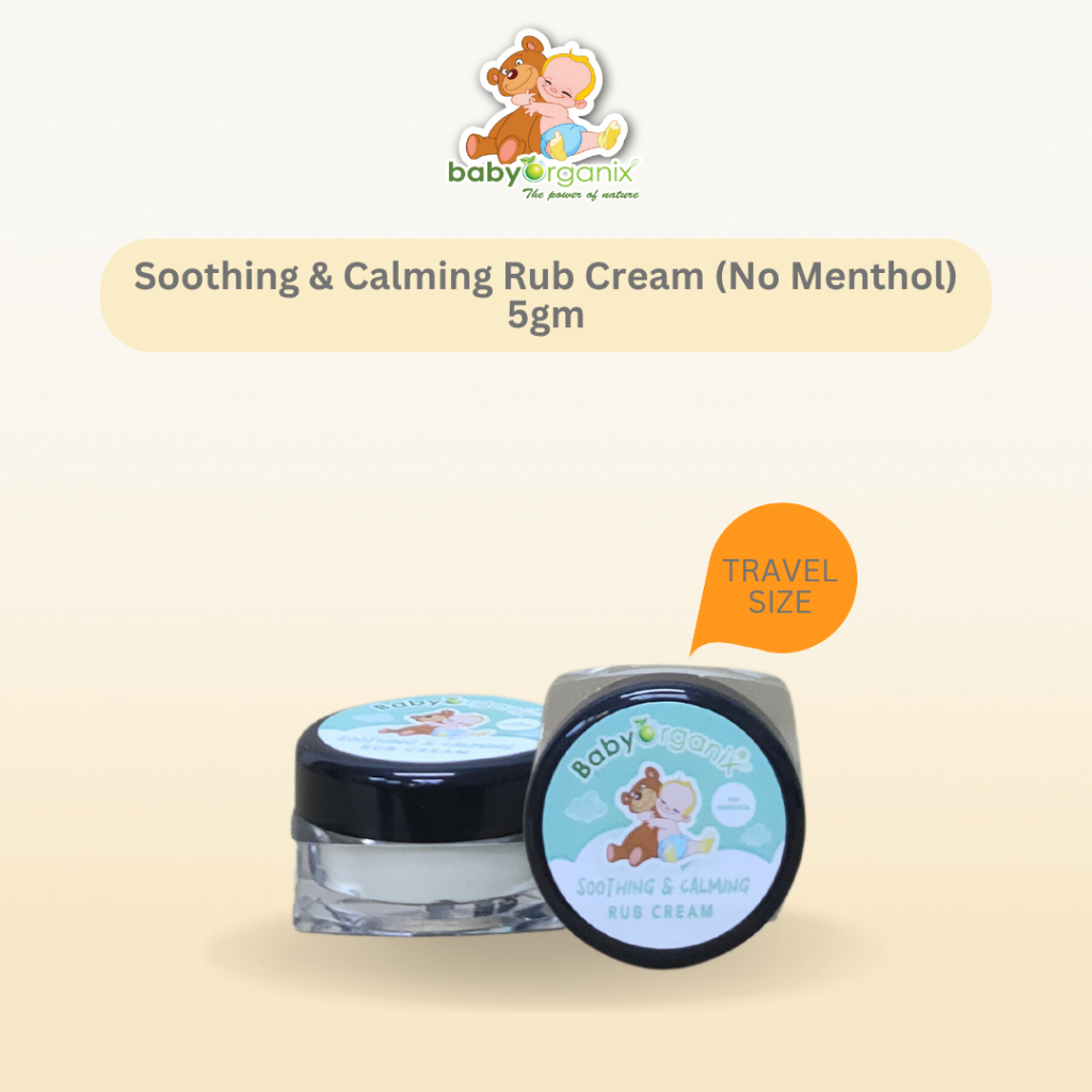 BabyOrganix Soothing & Calming Rub Cream 5gm (NO MENTHOL) | Shopee Malaysia