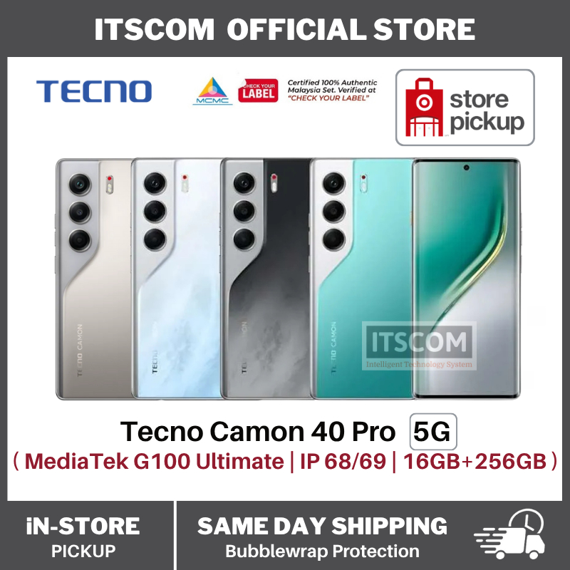 TECNO CAMON 40 Pro Smartphone 16GB + 256GB ROM TECNO AI 6.78" Curved ...