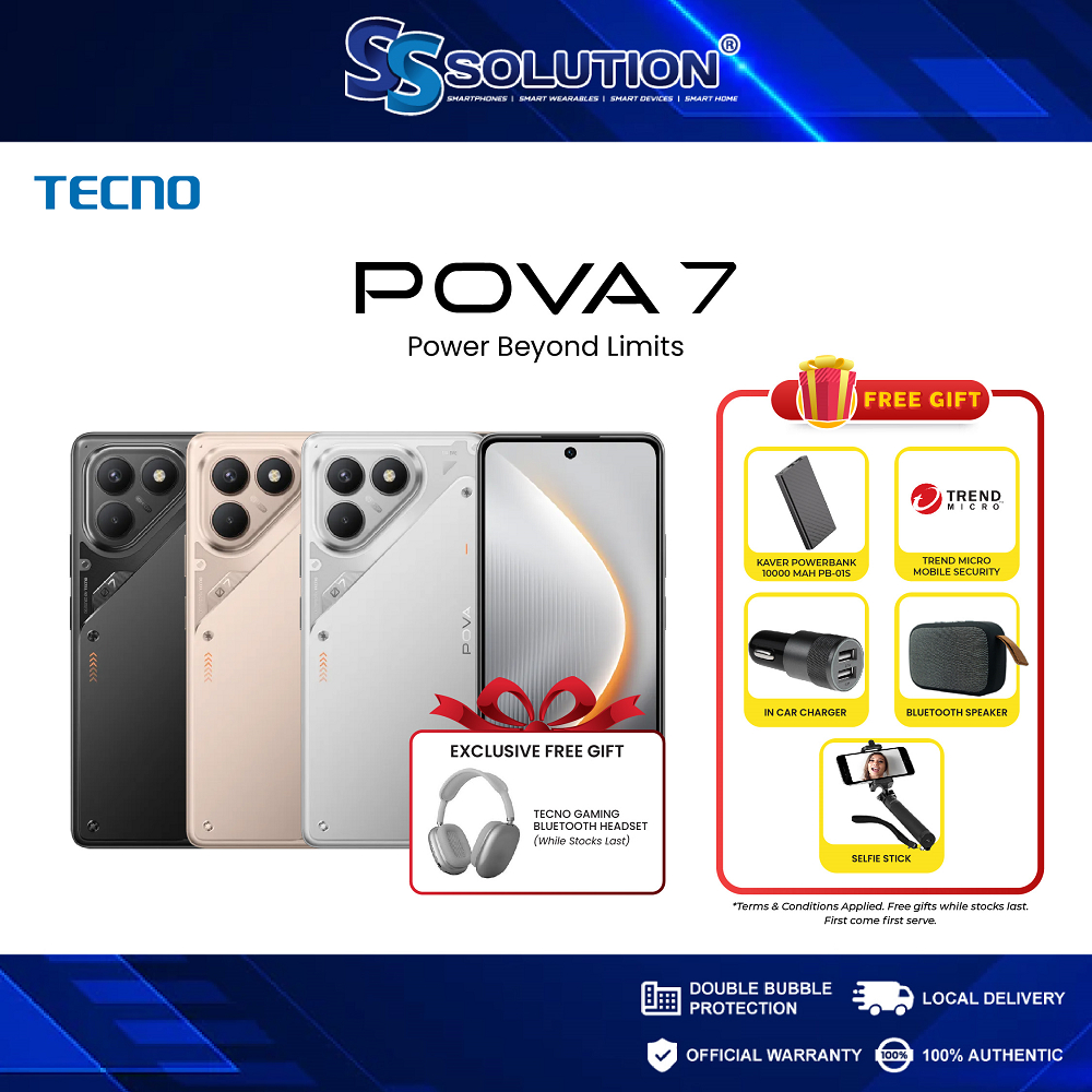 Tecno Pova 7 4G l (8+8GB) Extended RAM + 256GB ROM l 6.78" Vivid Display l Mediatek Helio G100 ...