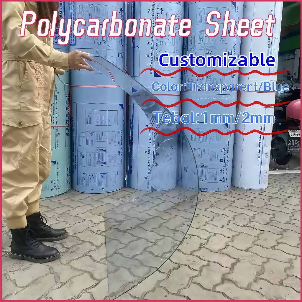 Atap Cerah Lutsinar Rata Polycarbonate (PC) 1mm/2mm - Transparent Roof ...