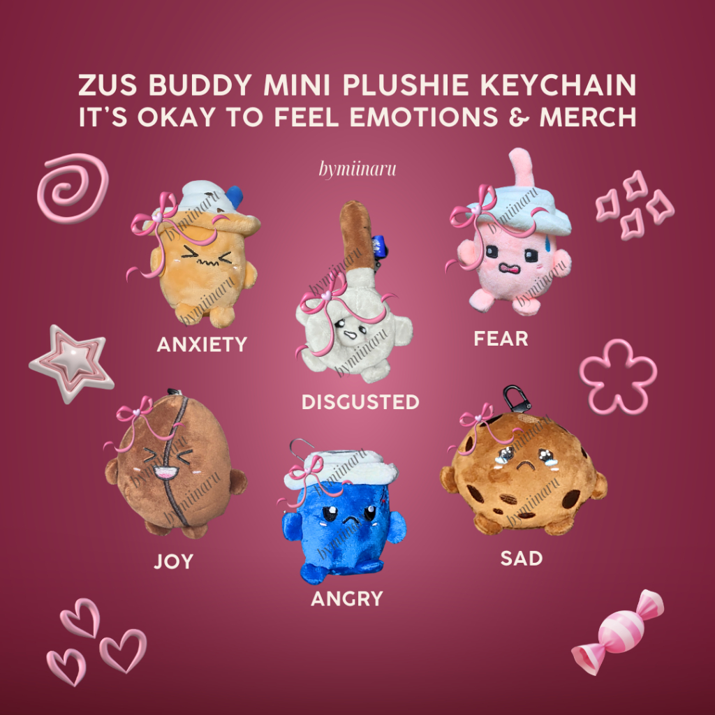 miinarugo | readystock: zus buddy mini plushie keychain, sticker, mug ...