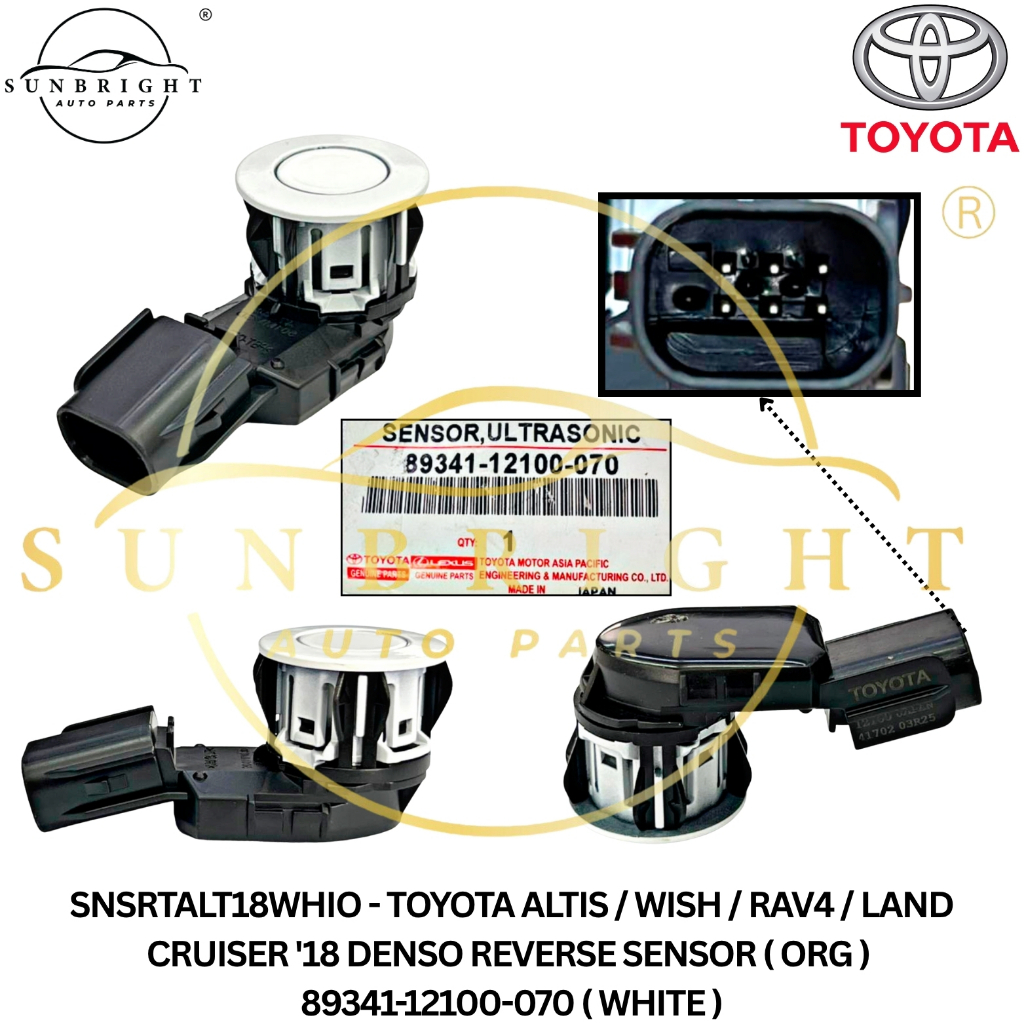 TOYOTA ALTIS / WISH / RAV4 / LAND CRUISER '18 DENSO REVERSE SENSOR ...