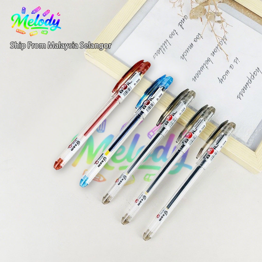 1PC Minimalist Transparent-Barrel Gel Pen, 0.5mm Black Needle Tip ...