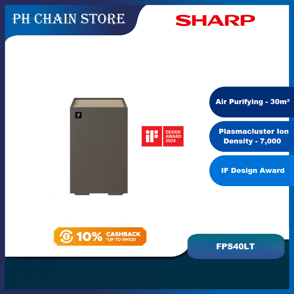 SHARP FPS40LT 30m² PLASMACLUSTER TECHNOLOGY AIR PURIFIER | Shopee Malaysia