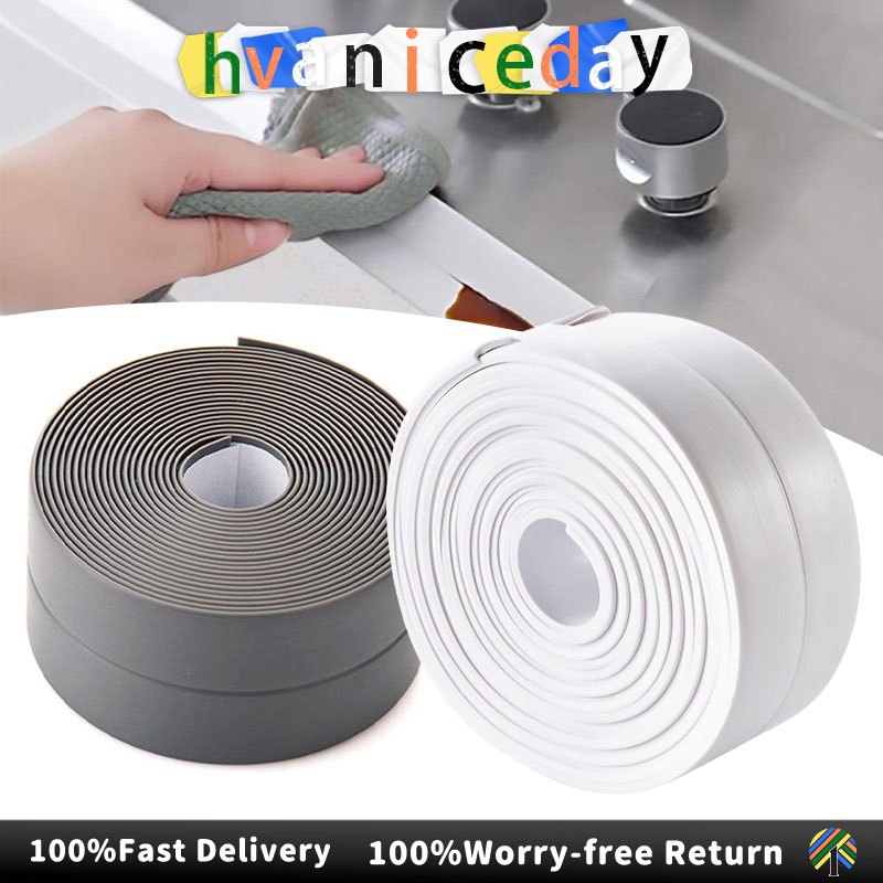 10 Meter Caulk Tape Countertop Bathroom Tub Sealing Tape Self-Adhesive ...