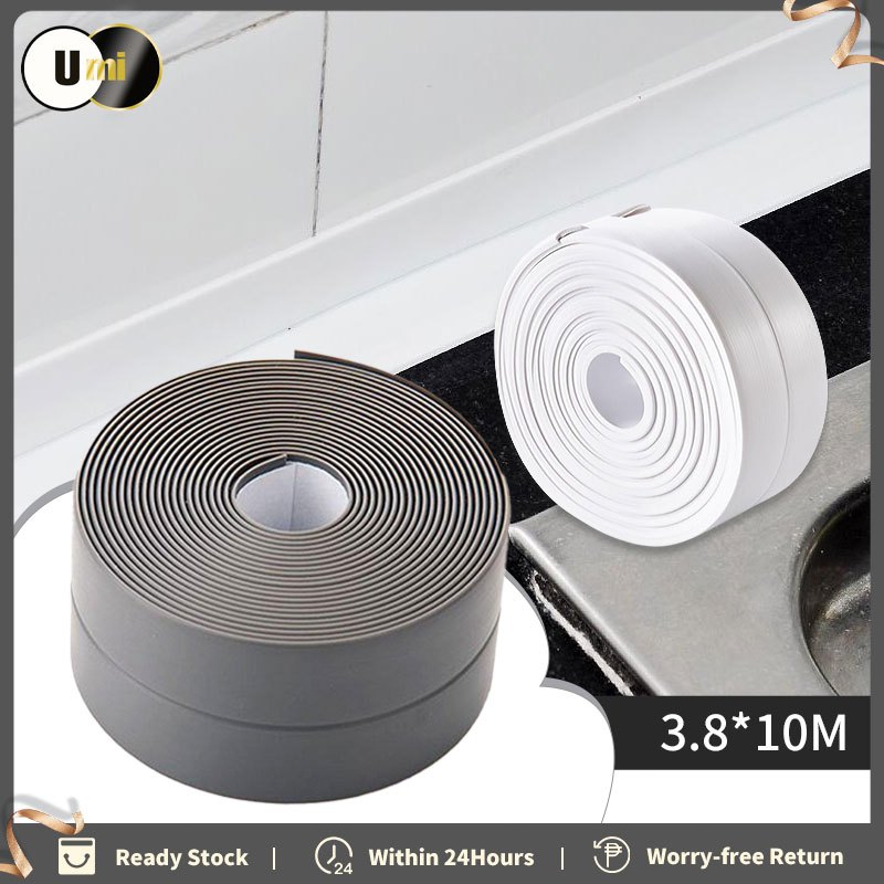 3.8cm*100cm Wall Corner Sealing Adhesive Tape Waterproof Mildew-Proof ...