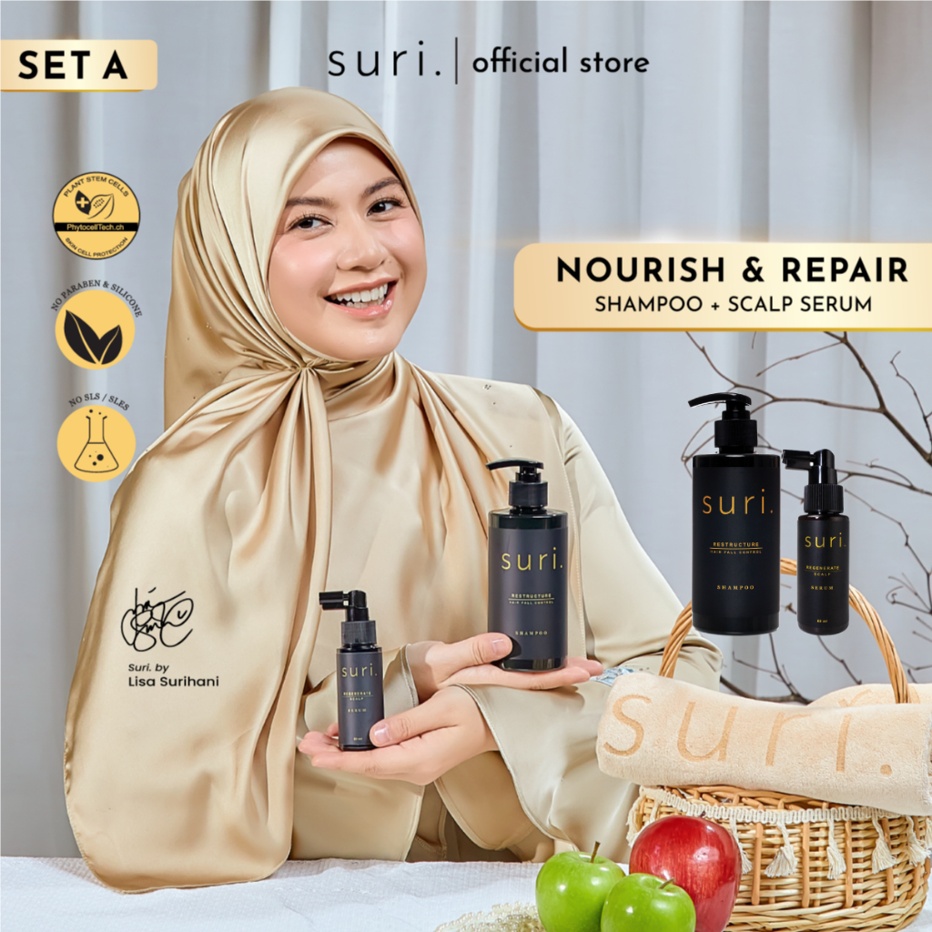 Suri Hair Fall Control Treatment Set A - Shampoo (300ml) + Scalp Serum ...