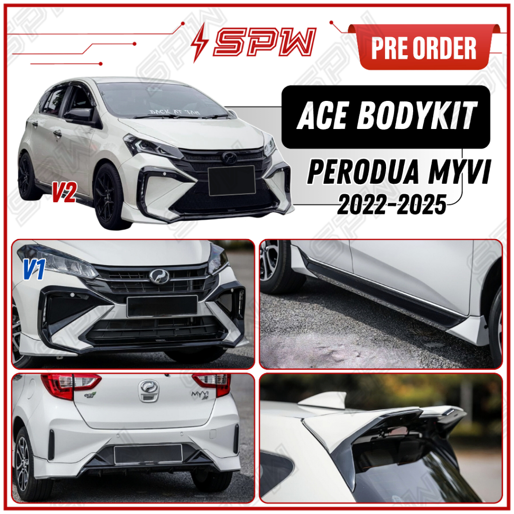Perodua Myvi (2022-2025) ACE Gear Up Bodykit G3 Body Kit Front Bumper ...