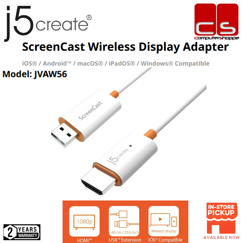 J5 CREATE JVAW56 (ScreenCast Wireless Display Adapter) | Shopee Malaysia