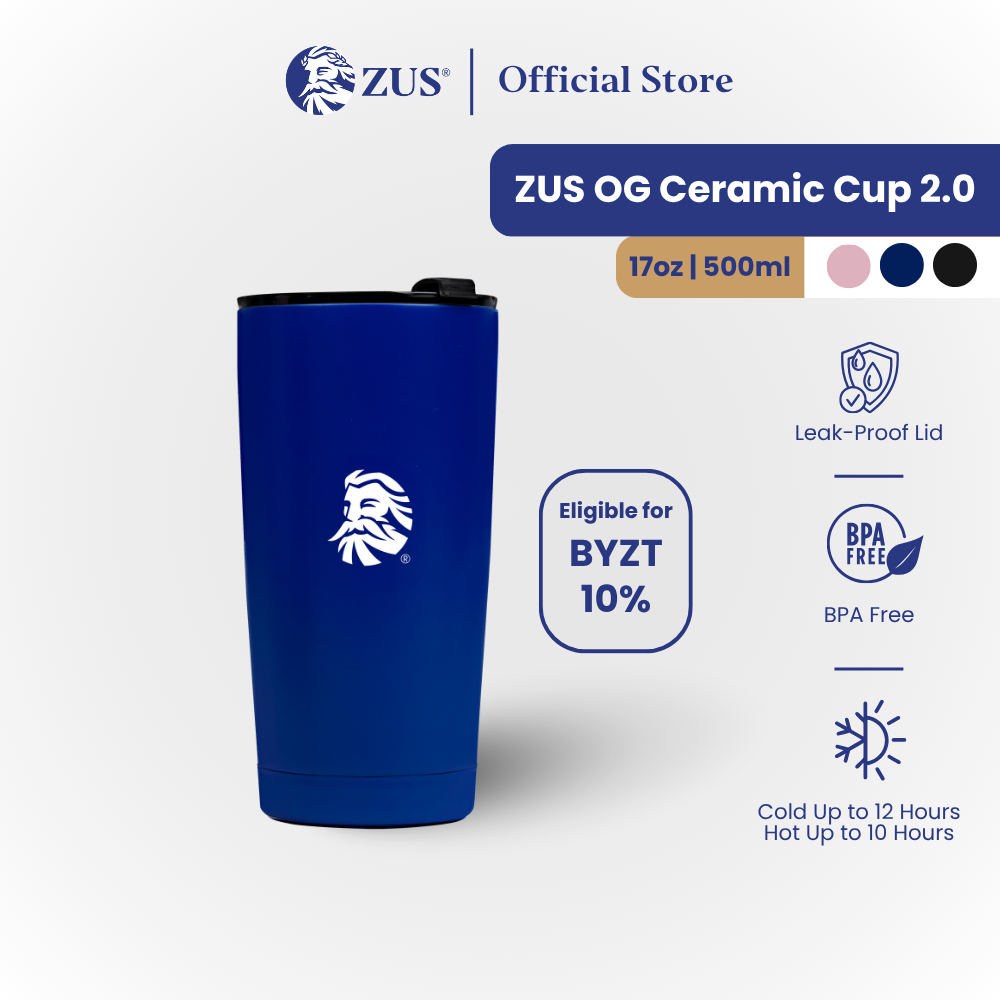 ZUS OG Cup 2.0 With Screw-On Lid - 500ml (17oz) | Shopee Malaysia